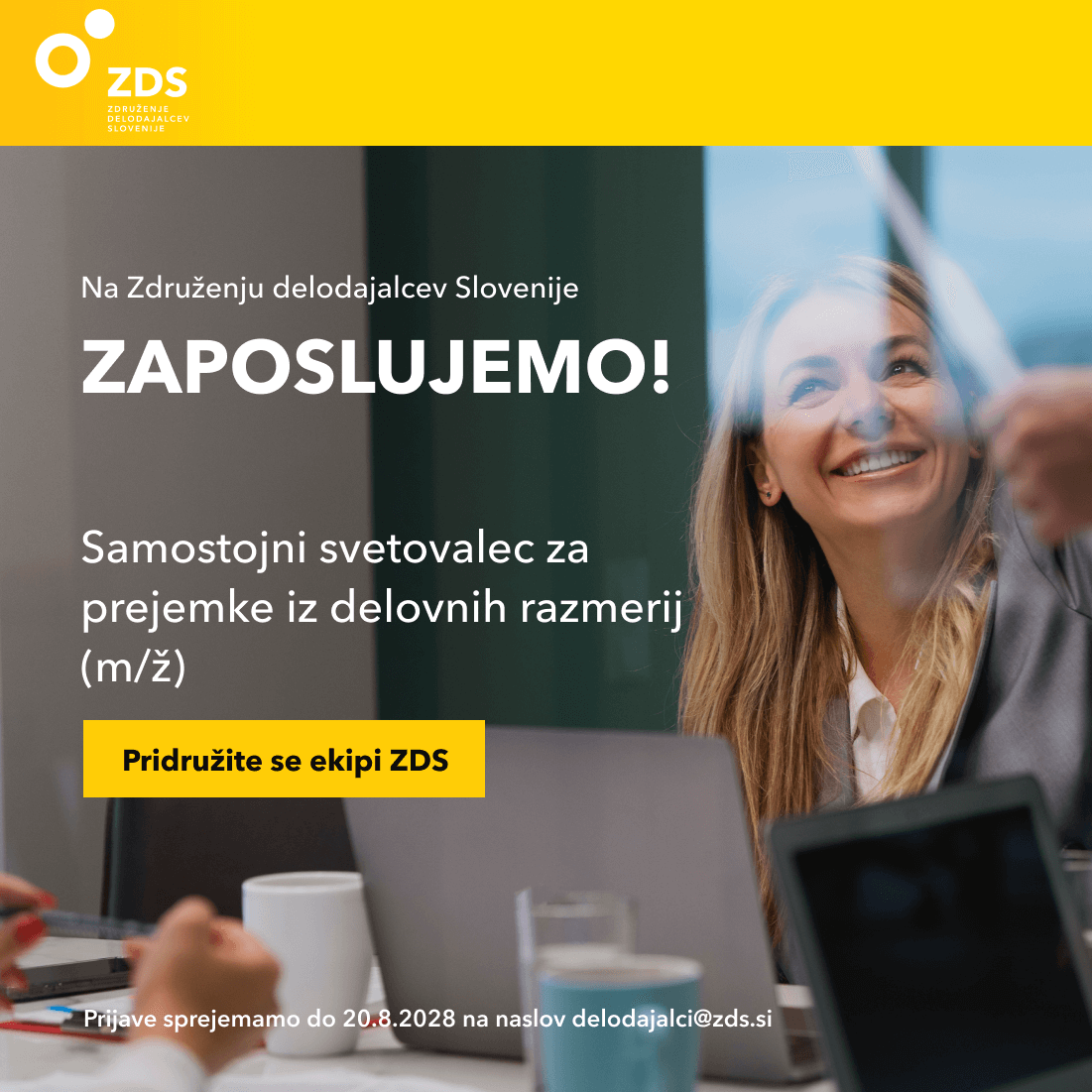Priložnost za zaposlitev: Pridružite se Združenju delodajalcev ...